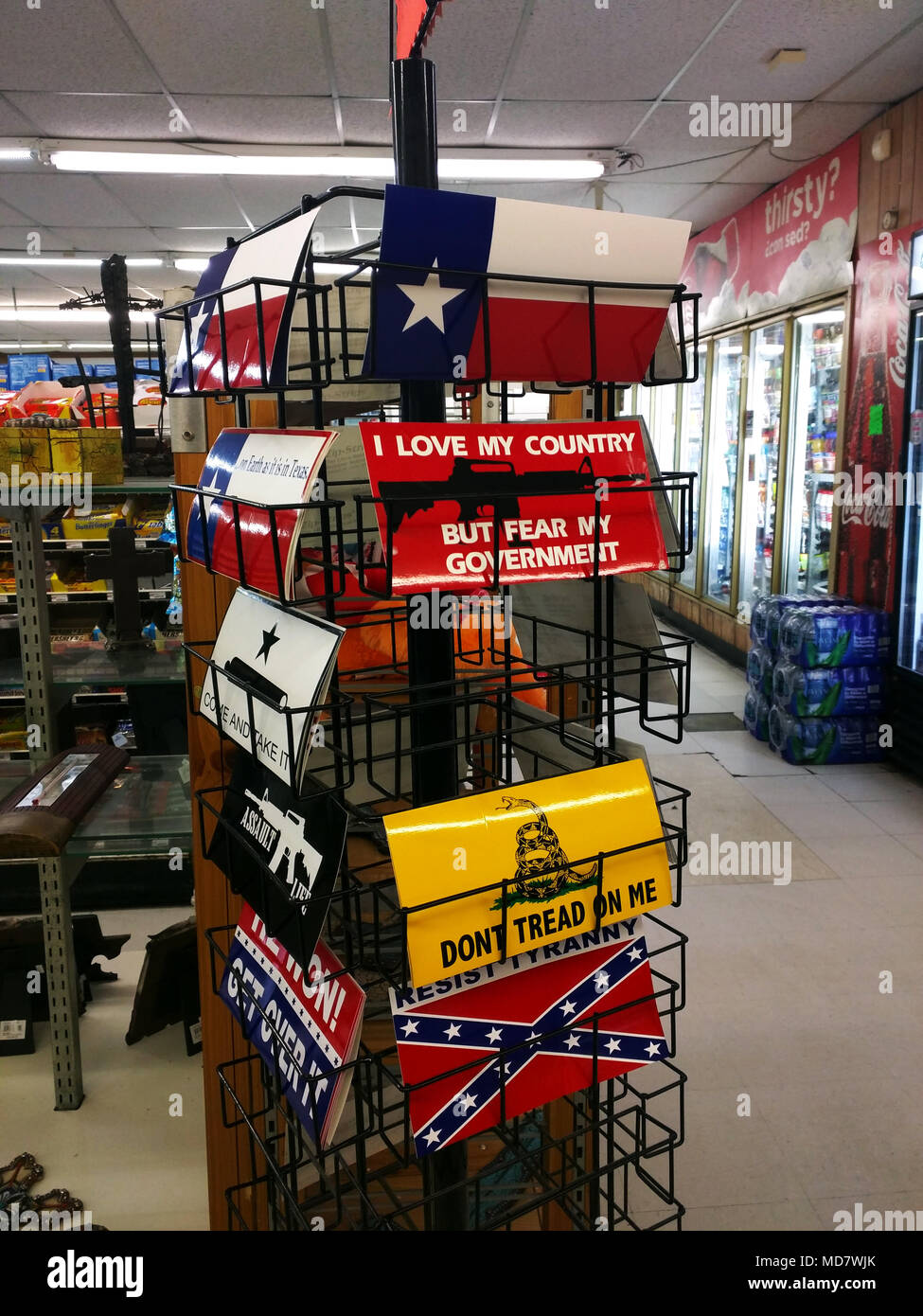 Right wing bumper stickers hi-res stock photography and images - Alamy