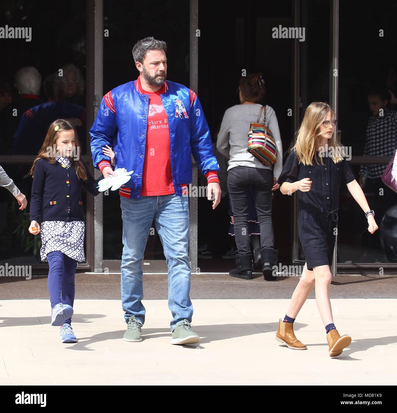 Violet affleck and seraphina rose elizabeth affleck hi-res stock ...