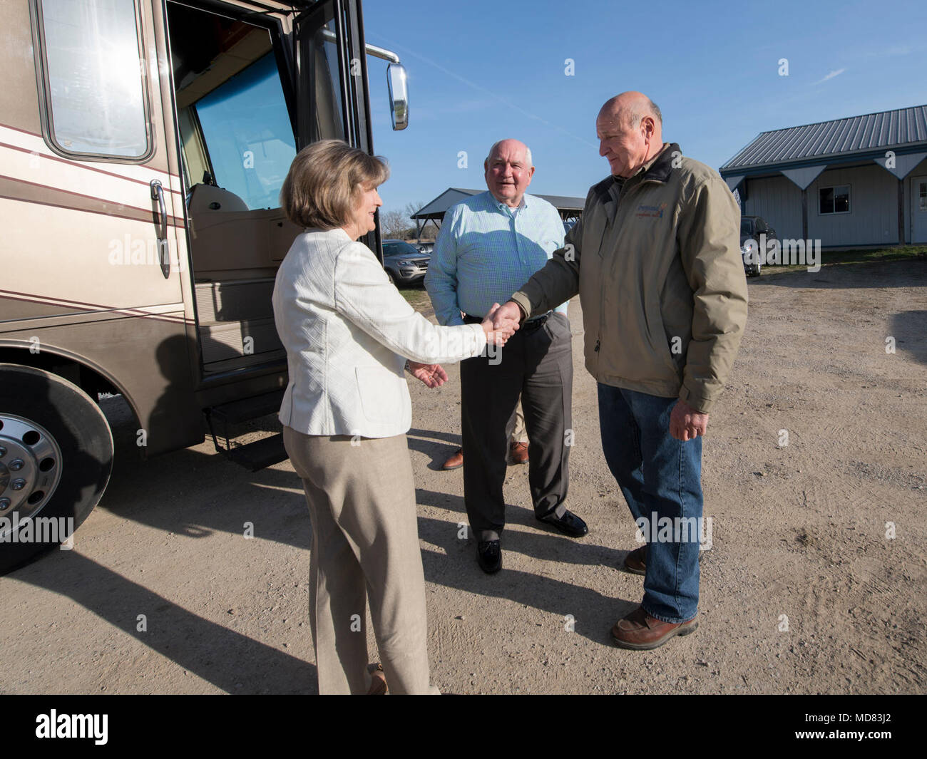 Agriculture Secretary Sonny Perdue and wife Mary meet Sorghum Farm and ...