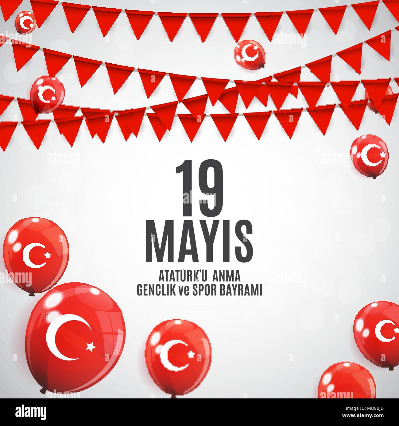 19th may commemoration of Ataturk, youth and sports day (Turkish Speak ...