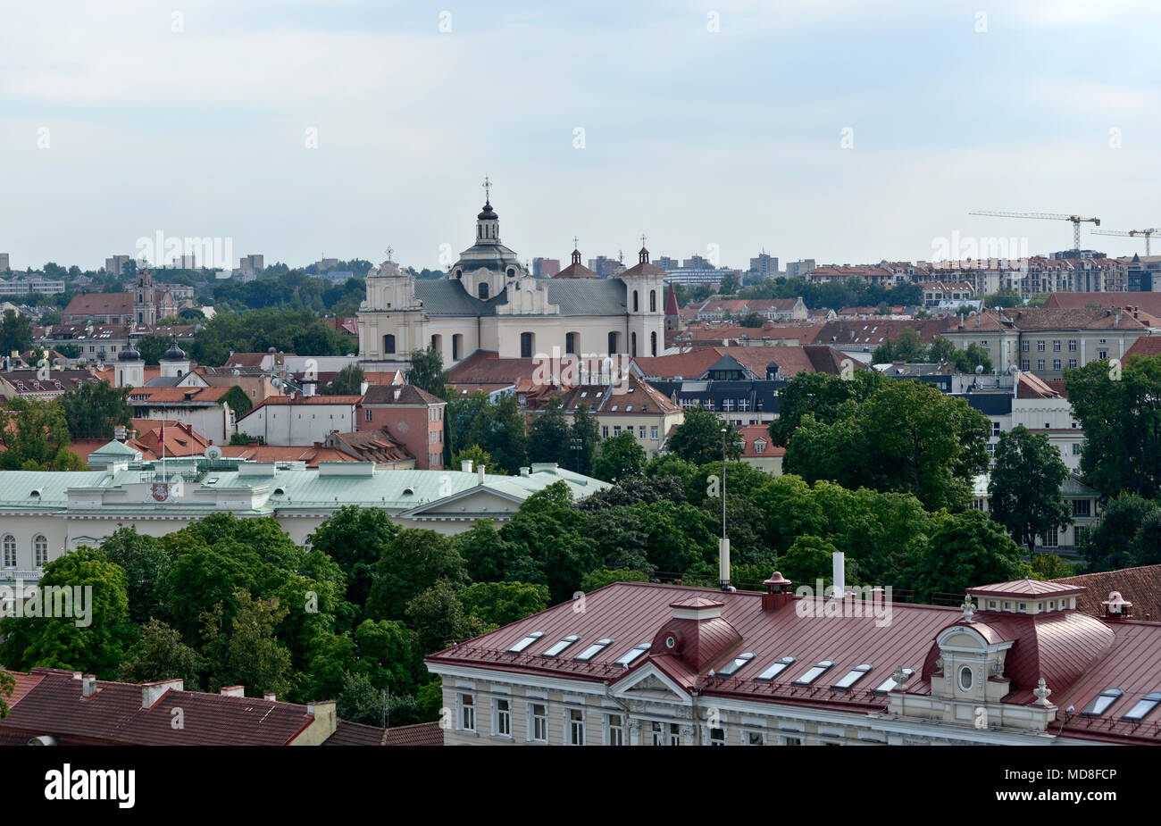Panoramic view of Vilnius, Lithuania Stock Photo - Alamy
