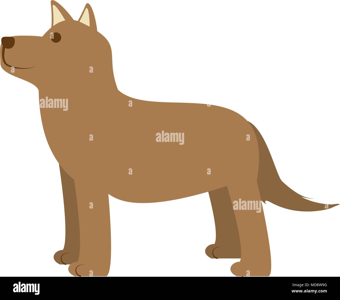 cartoon dog icon over white background, colorful design. vector ...