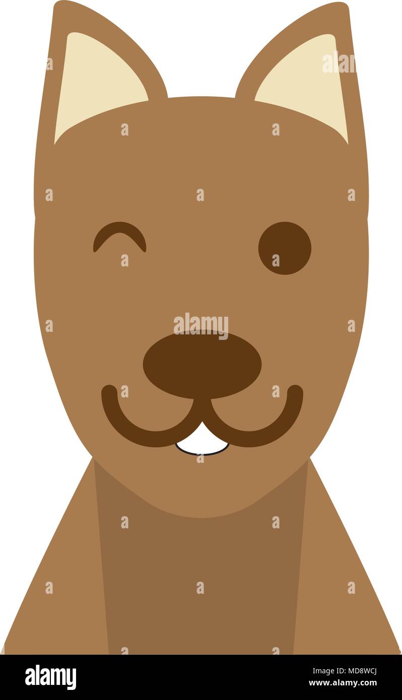 cartoon dog icon over white background, colorful design. vector ...