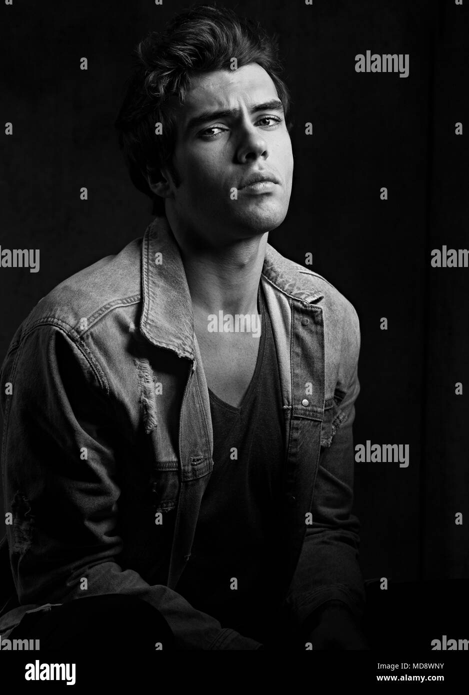 People in blue jeans Black and White Stock Photos & Images - Alamy