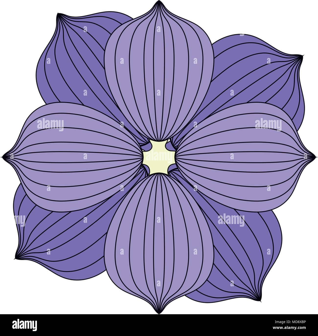 purple flower icon over white background, vector illustration Stock ...