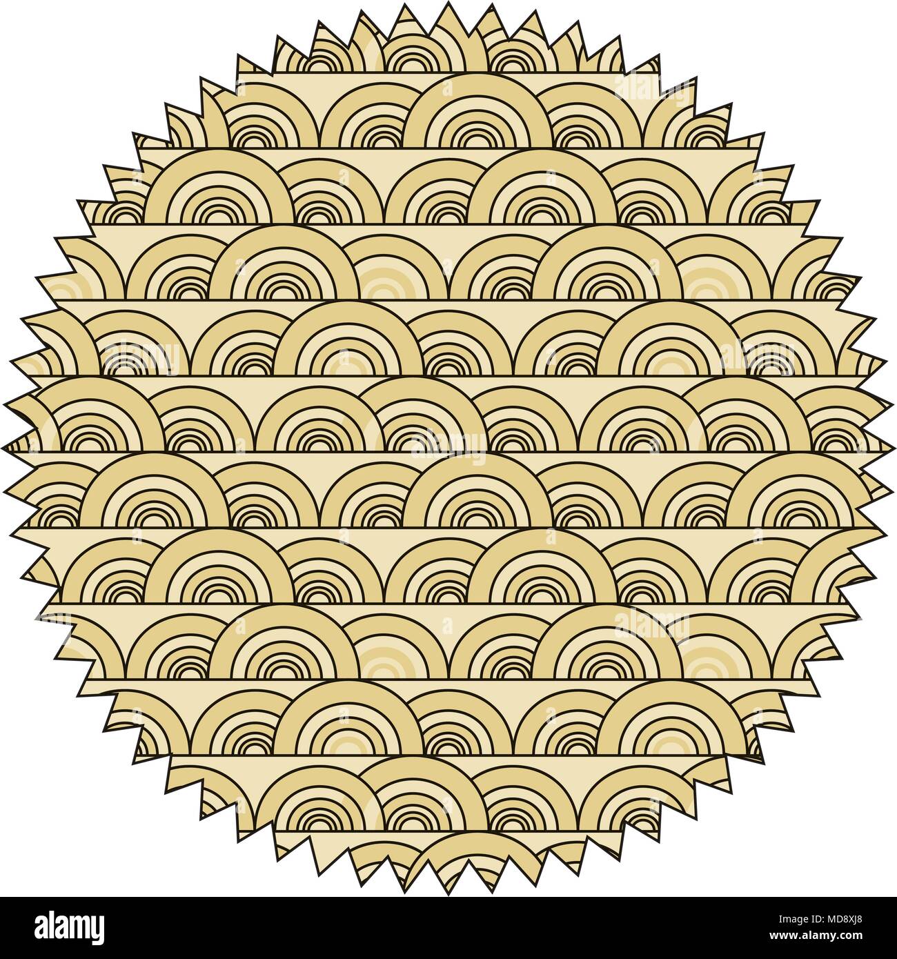 seal stamp with circular shapes background, colorful design. vector ...