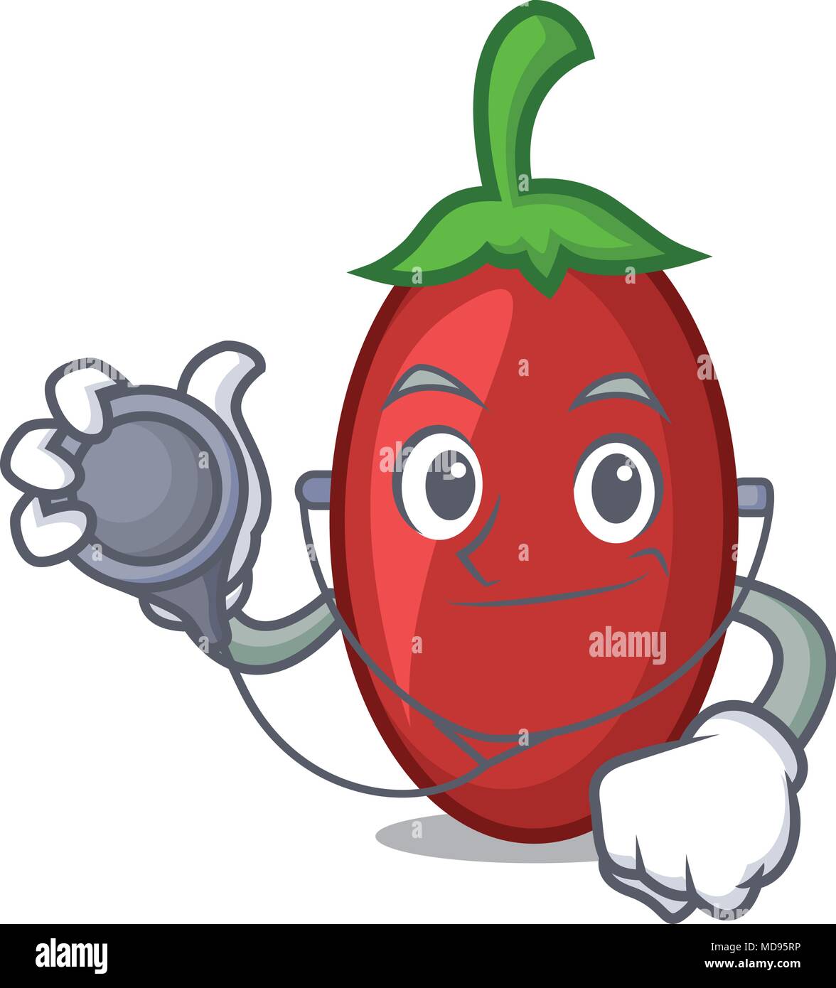 Goji berries tree Stock Vector Images - Alamy