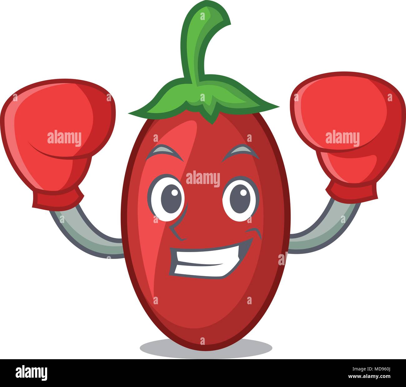 Goji berries tree Stock Vector Images - Alamy