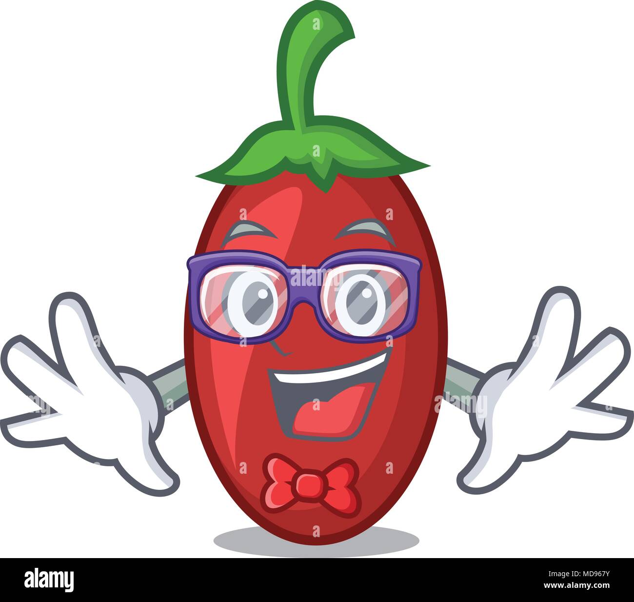 Goji berries tree Stock Vector Images - Alamy