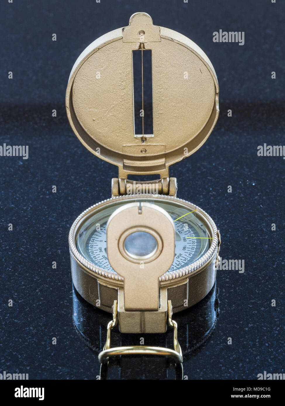 brass orienteering compass Stock Photo - Alamy