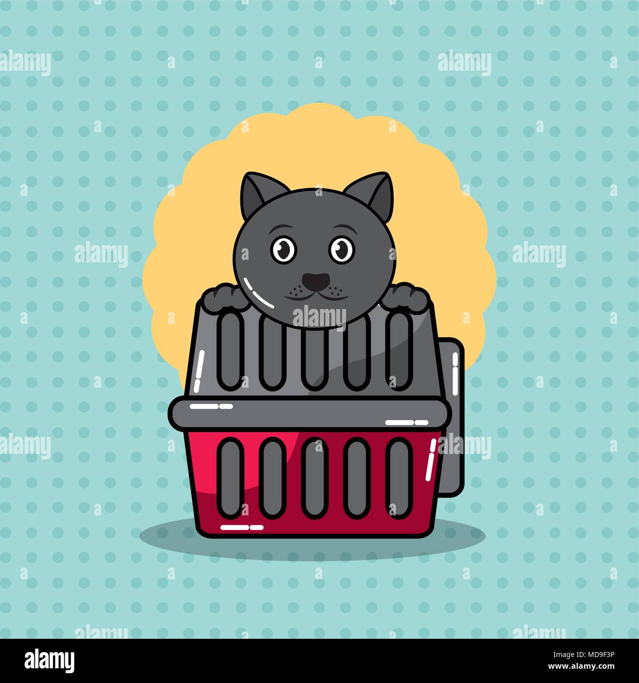 Portable cat house Stock Vector Images - Alamy