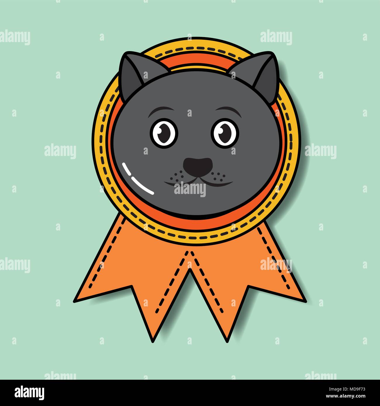 Champion cat Stock Vector Images - Alamy
