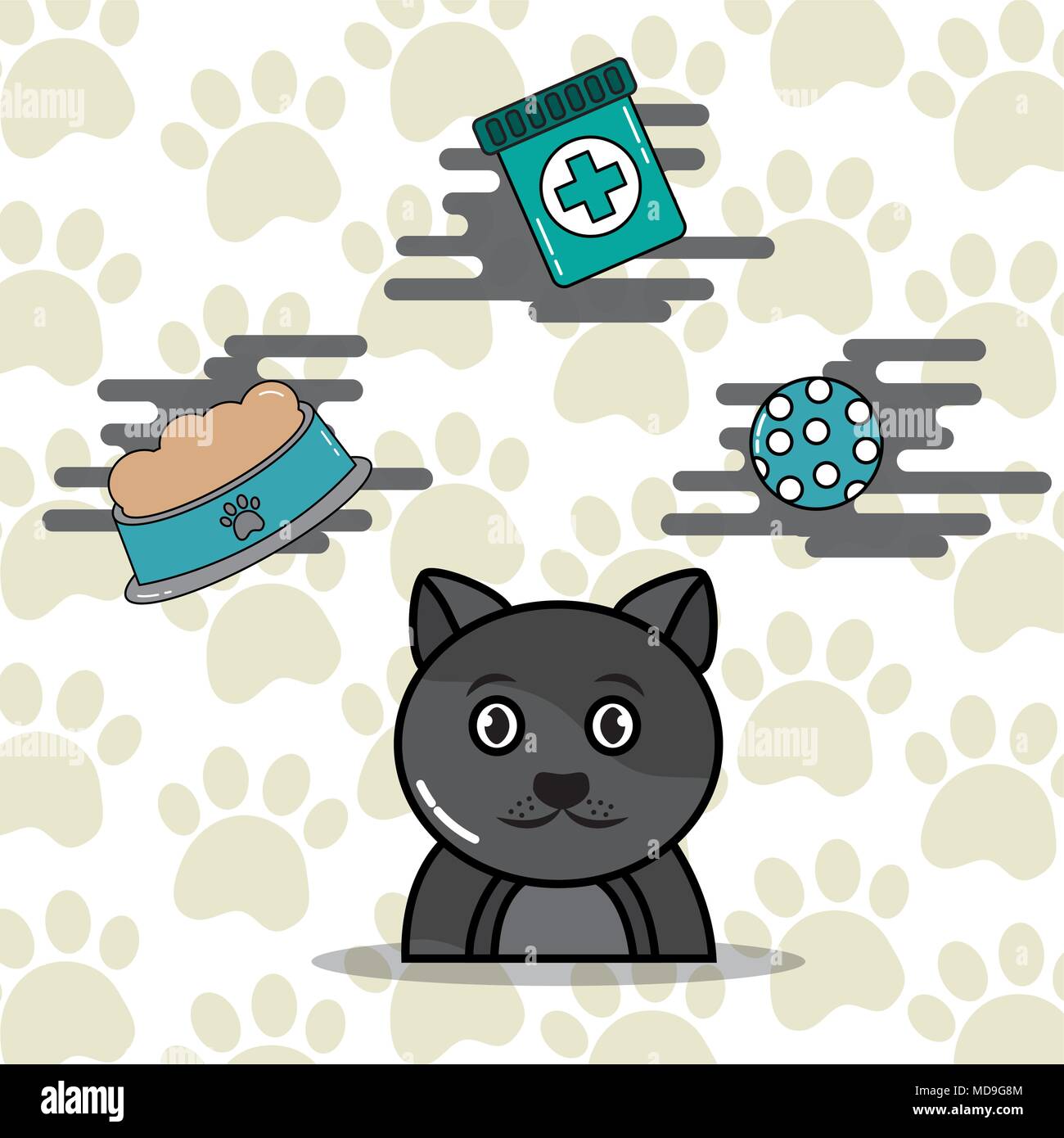Cat leash icon simple Stock Vector Images - Alamy