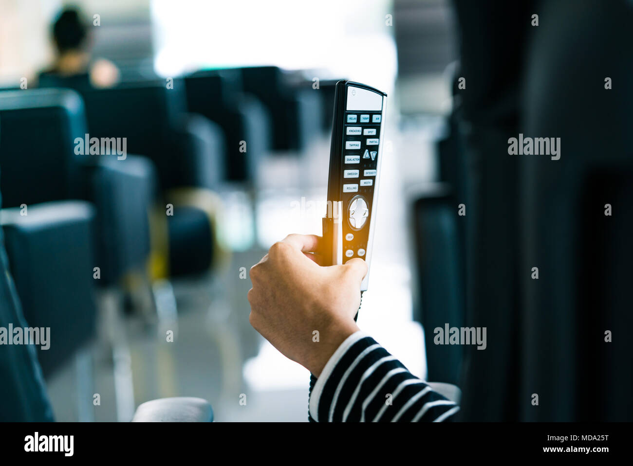 Massage chair woman hi-res stock photography and images - Alamy