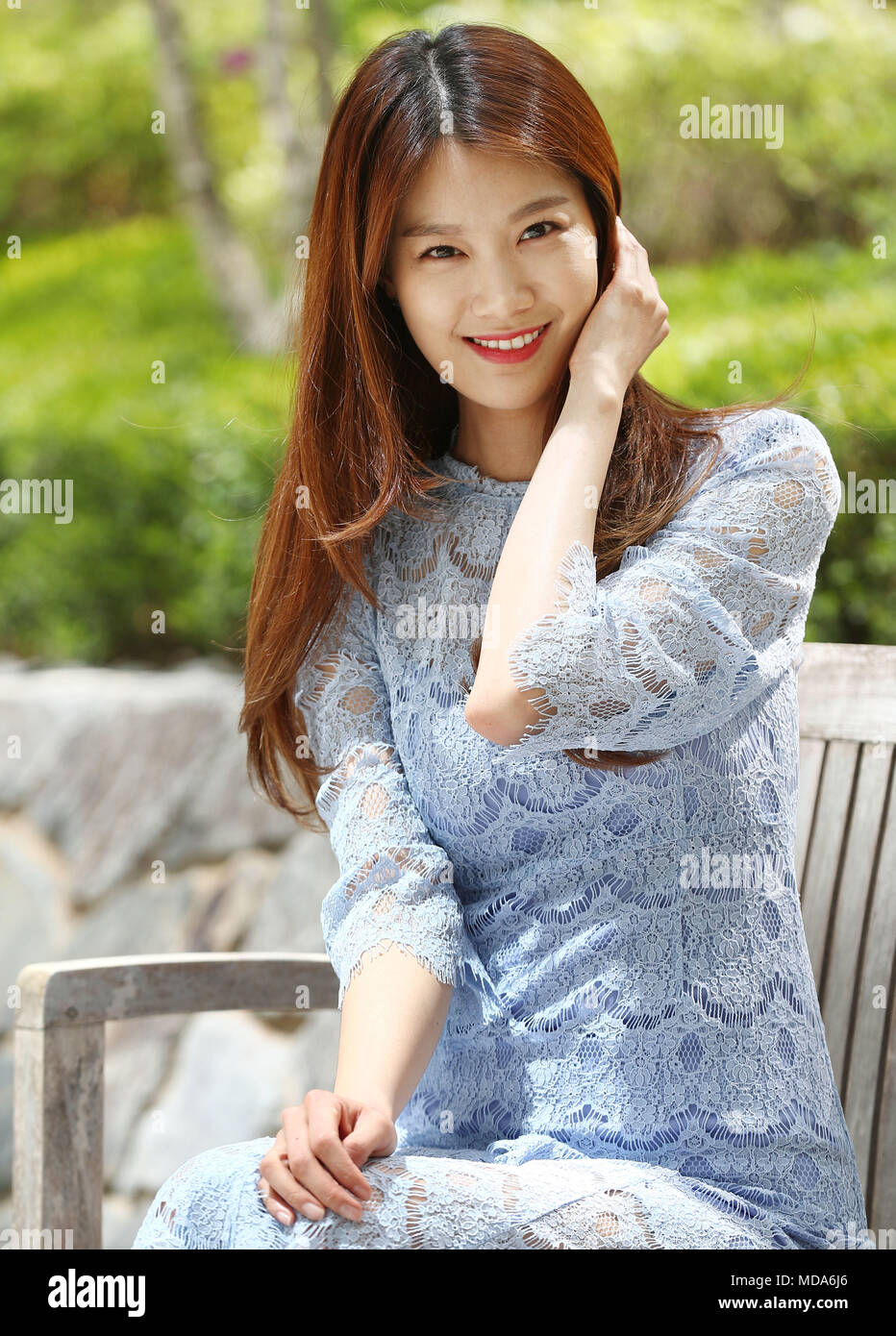 19th Apr, 2018. S. Korean actress Lee Joo-woo South Korean actress Lee ...