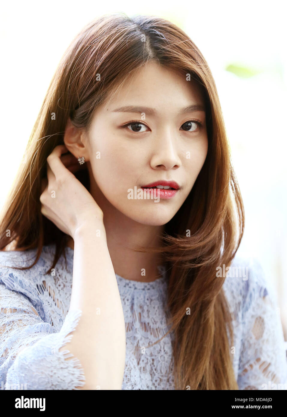 19th Apr, 2018. S. Korean actress Lee Joo-woo South Korean actress Lee ...