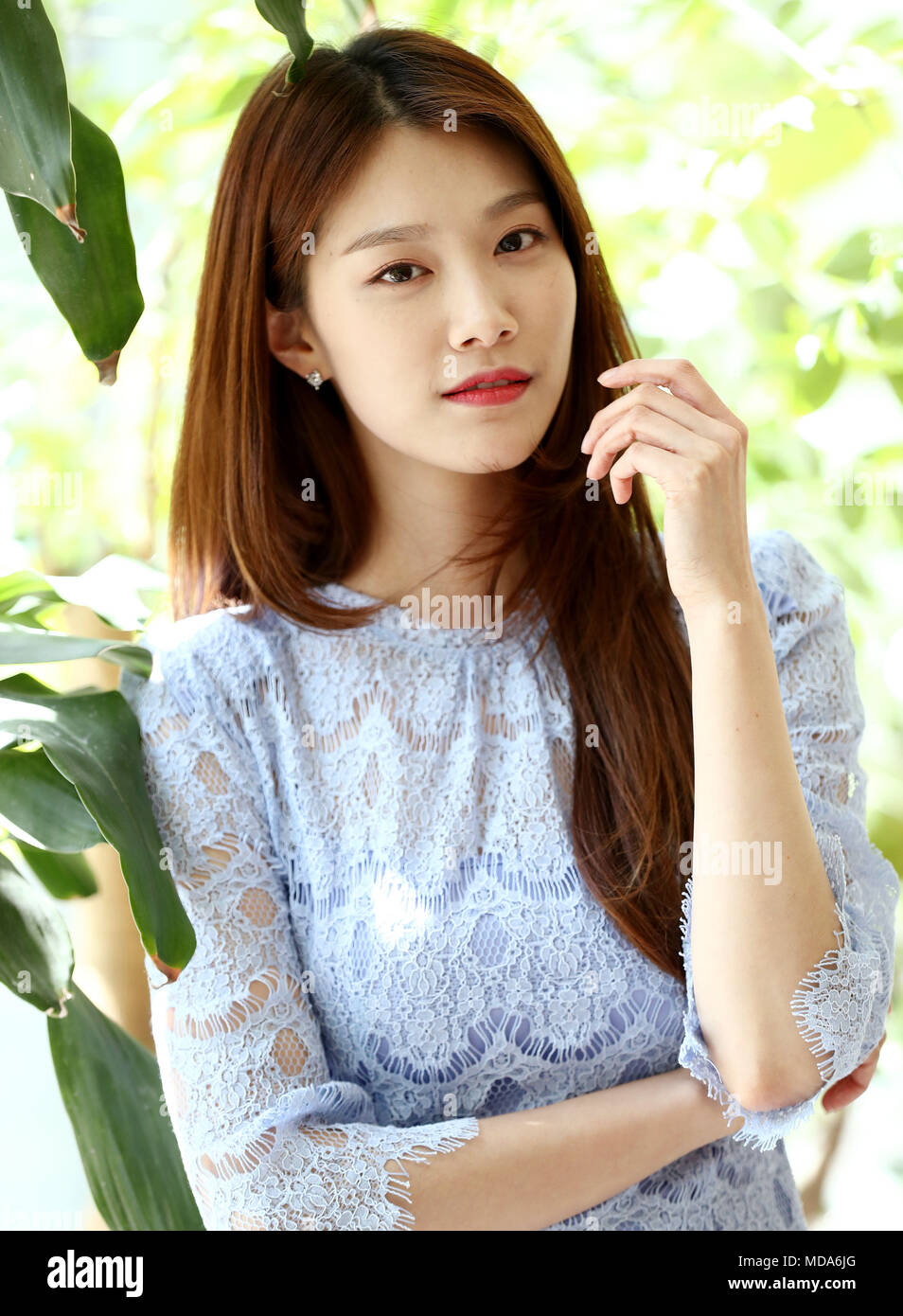 19th Apr, 2018. S. Korean actress Lee Joo-woo South Korean actress Lee ...