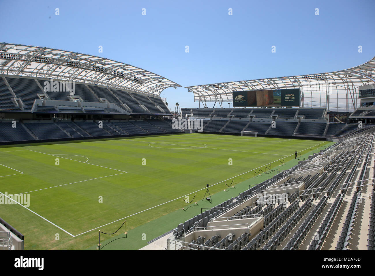 Los Angeles, CA, USA. 18th Apr, 2018. BANC of CALIFORNIA Stadium ribbon ...