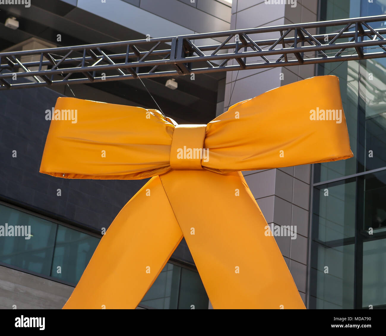 Los Angeles, CA, USA. 18th Apr, 2018. BANC of CALIFORNIA Stadium ribbon ...