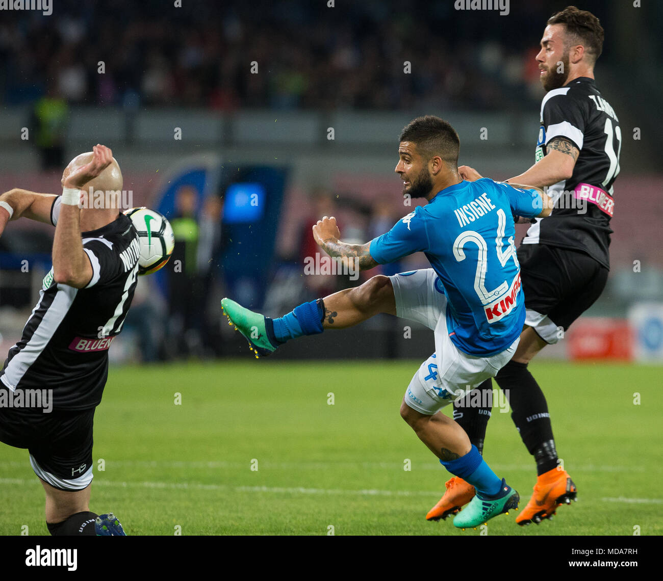 Lorenzo Insigne of SSC Napoli in action during the Serie A football ...
