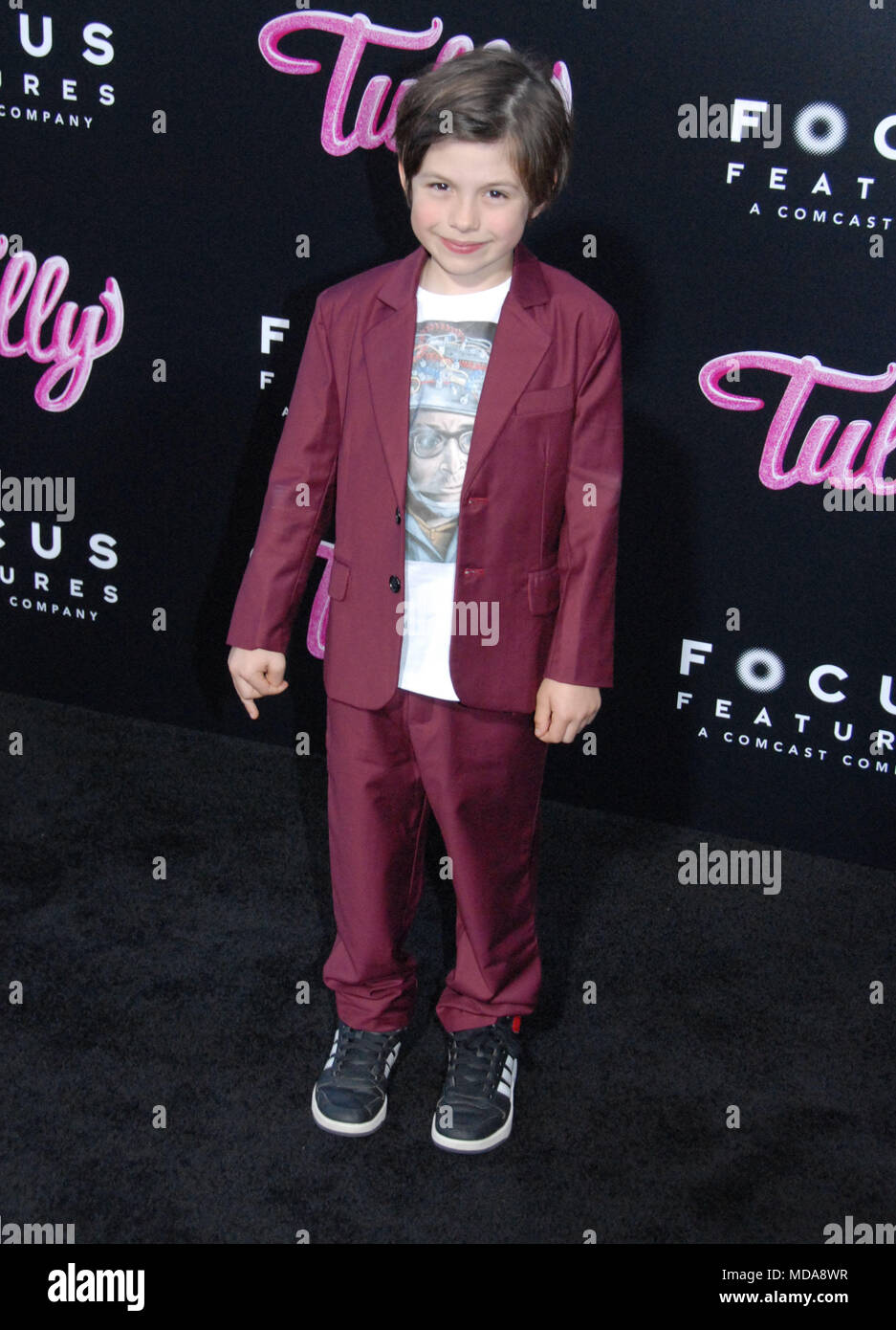 Los Angeles, USA. 18th Apr, 2018. Actor Asher Miles Fallica attends the ...