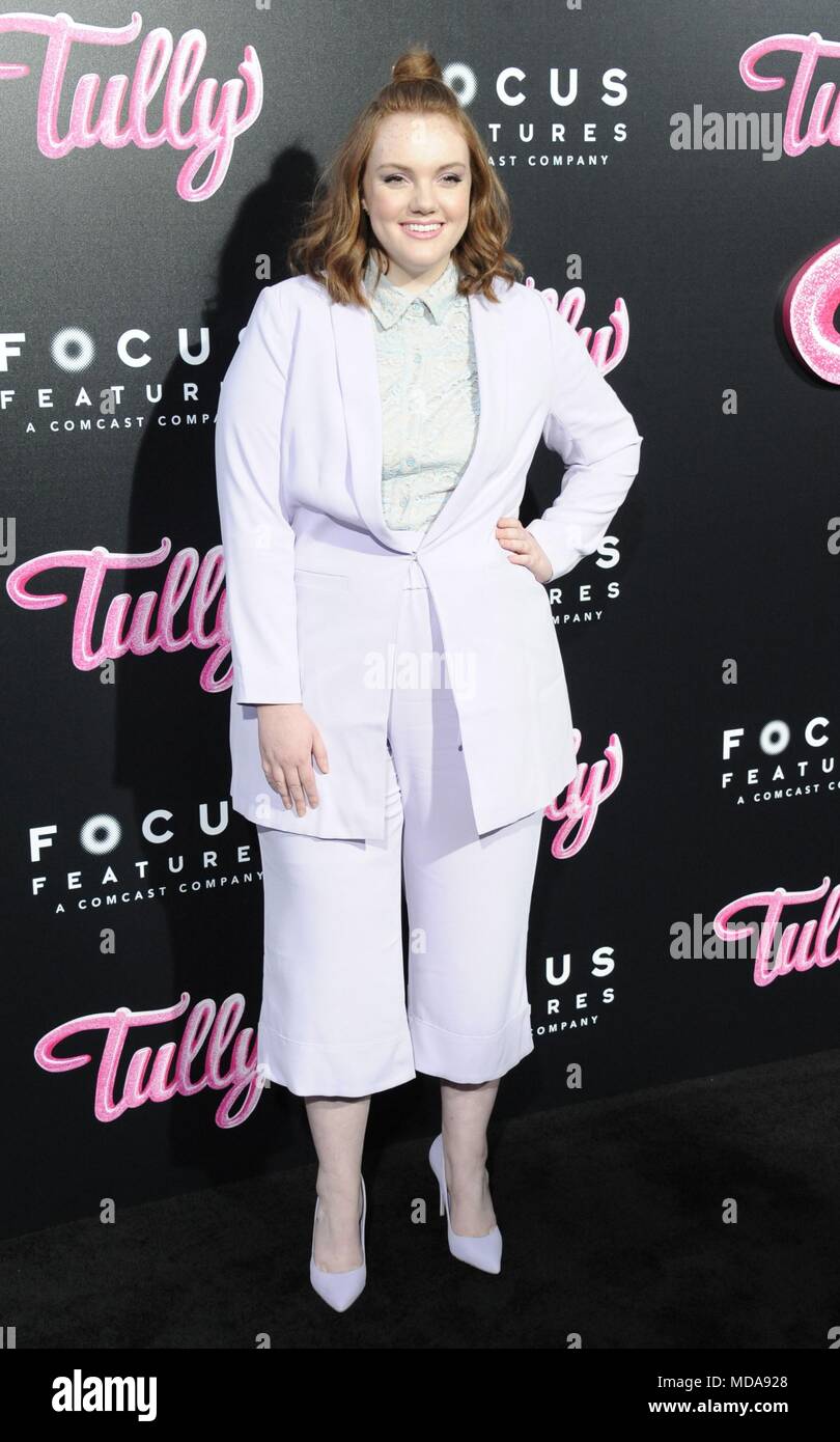 Los Angeles, CA, USA. 18th Apr, 2018. Shannon Purser at arrivals for ...