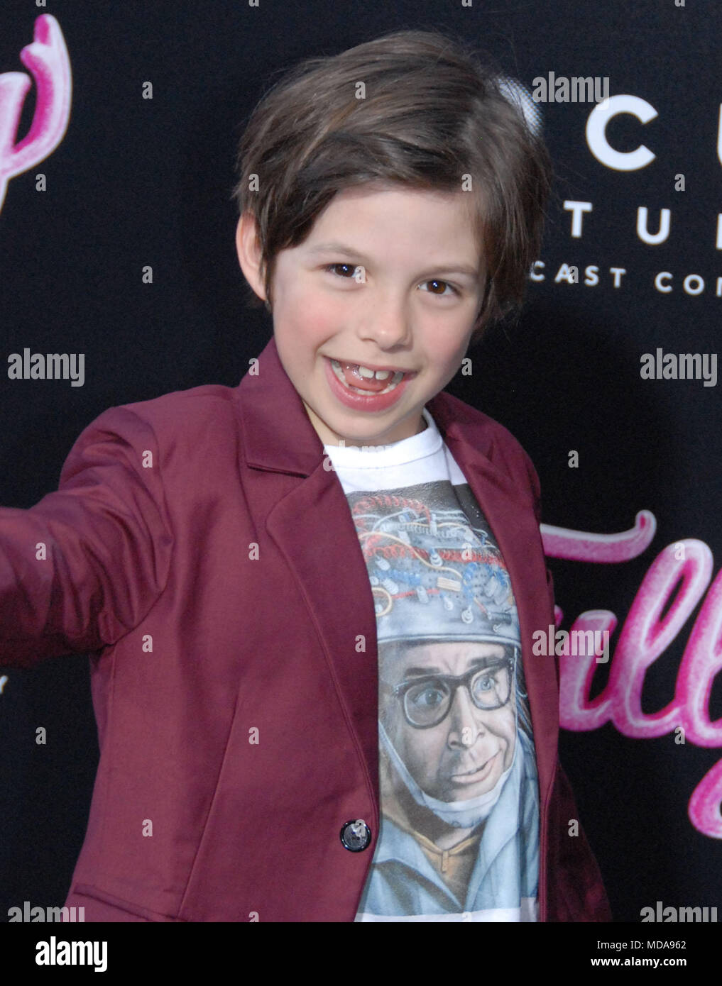 Los Angeles, USA. 18th Apr, 2018. Actor Asher Miles Fallica attends the ...