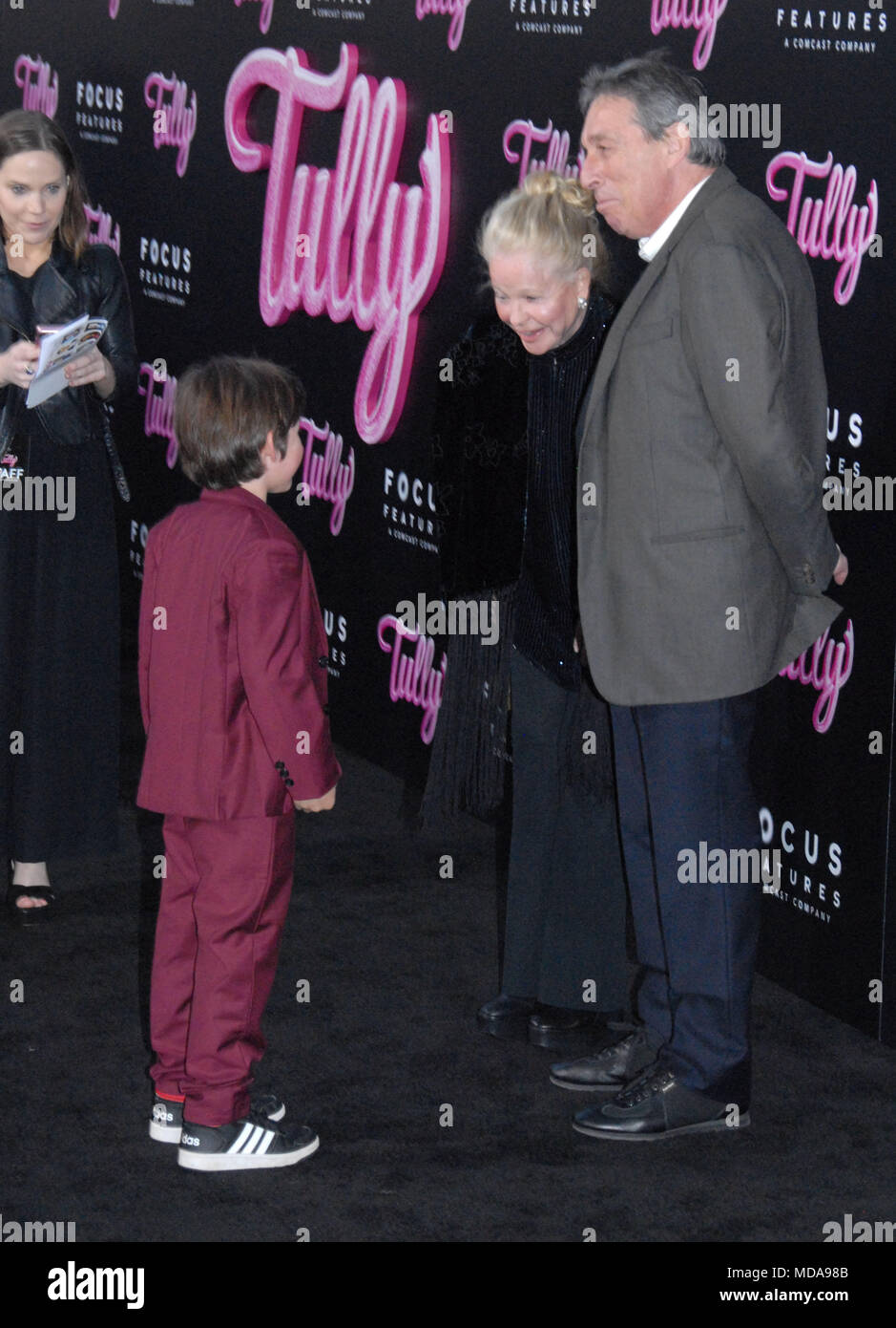 Los Angeles, USA. 18th Apr, 2018. (L-R) Actor Asher Miles Fallica ...