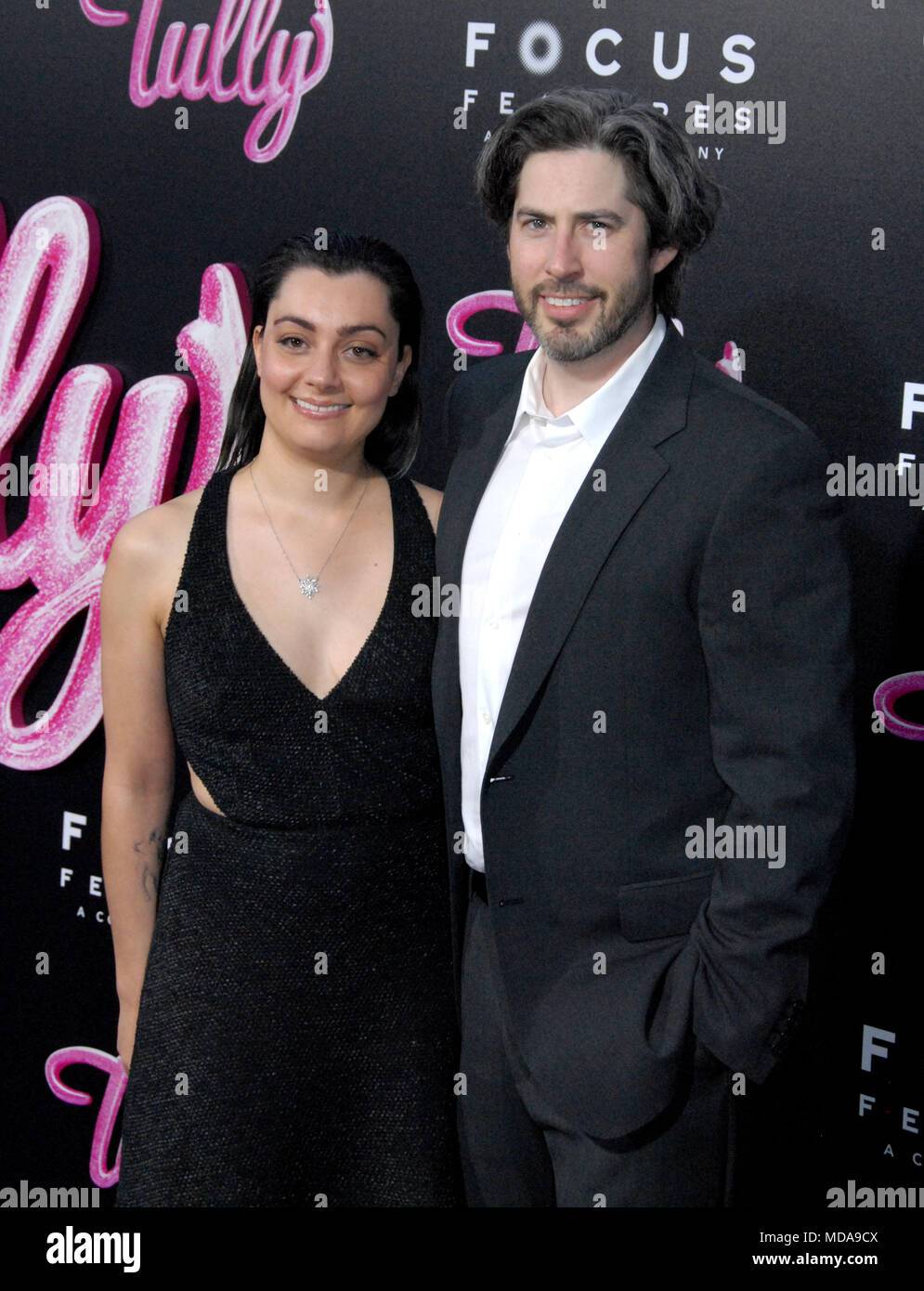 Los Angeles, USA. 18th Apr, 2018. DIrector Jason Reitman (R) and guest ...