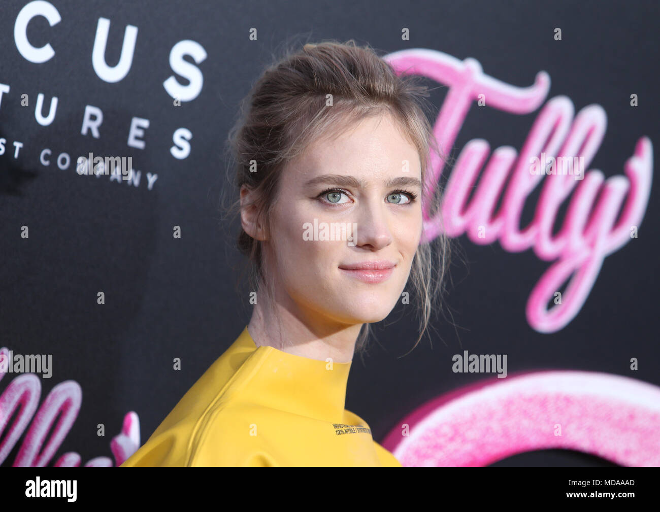 Los Angeles, Ca, USA. 18th Apr, 2018. Mackenzie Davis, at the Los ...