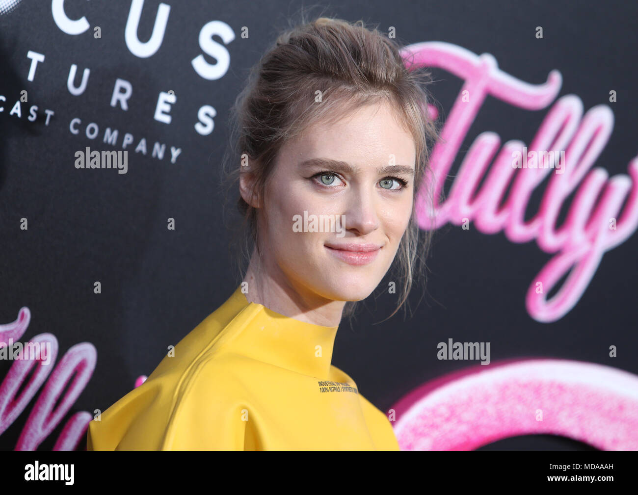 Los Angeles, Ca, USA. 18th Apr, 2018. Mackenzie Davis, at the Los ...