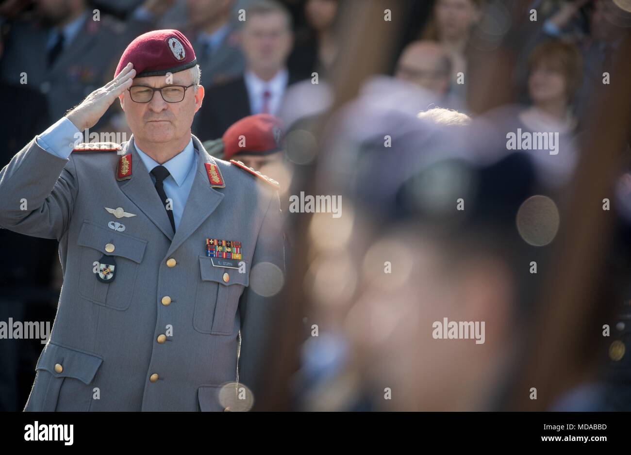 19 April 2018, Germany, Berlin: The new Inspector General of the German ...