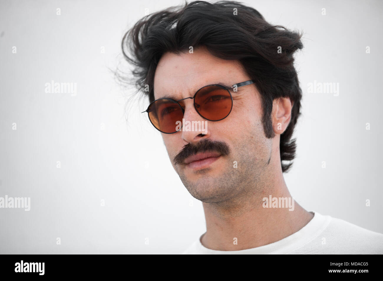 Spanish actor Javier Rey poses during a photocall of the film 'Sin Fin ...