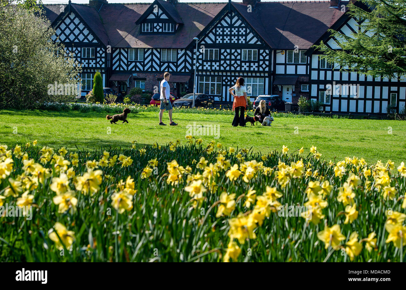 Worsley, Manchester. 19th Apr, 2018. UK Weather: Glorious sunshine in ...