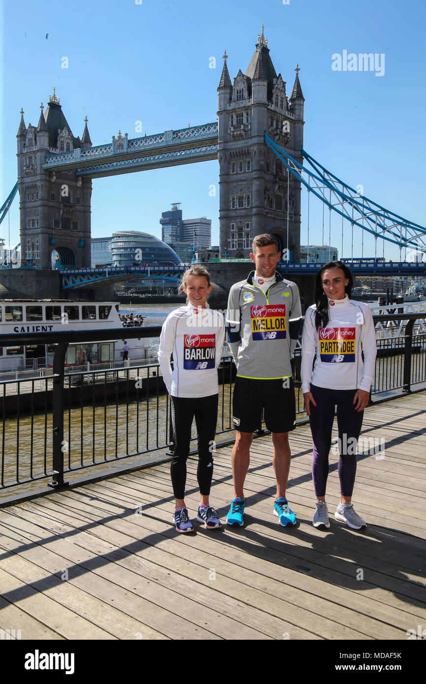 London UK 19 April 20178 Photocall with the British runners Jonny ...