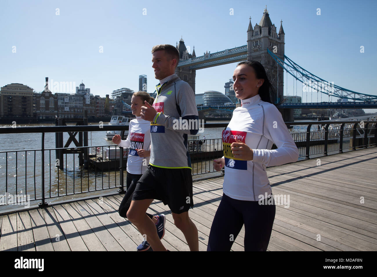 London,UK,19th April 2018,London Marathon British runners Photocall ...