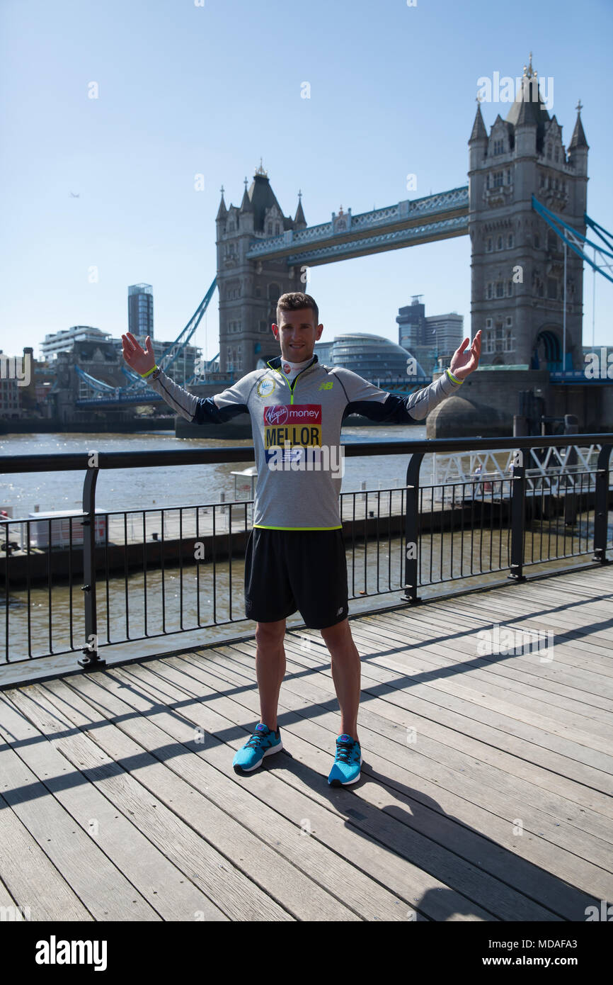 London,UK,19th April 2018,London Marathon British runners Photocall ...