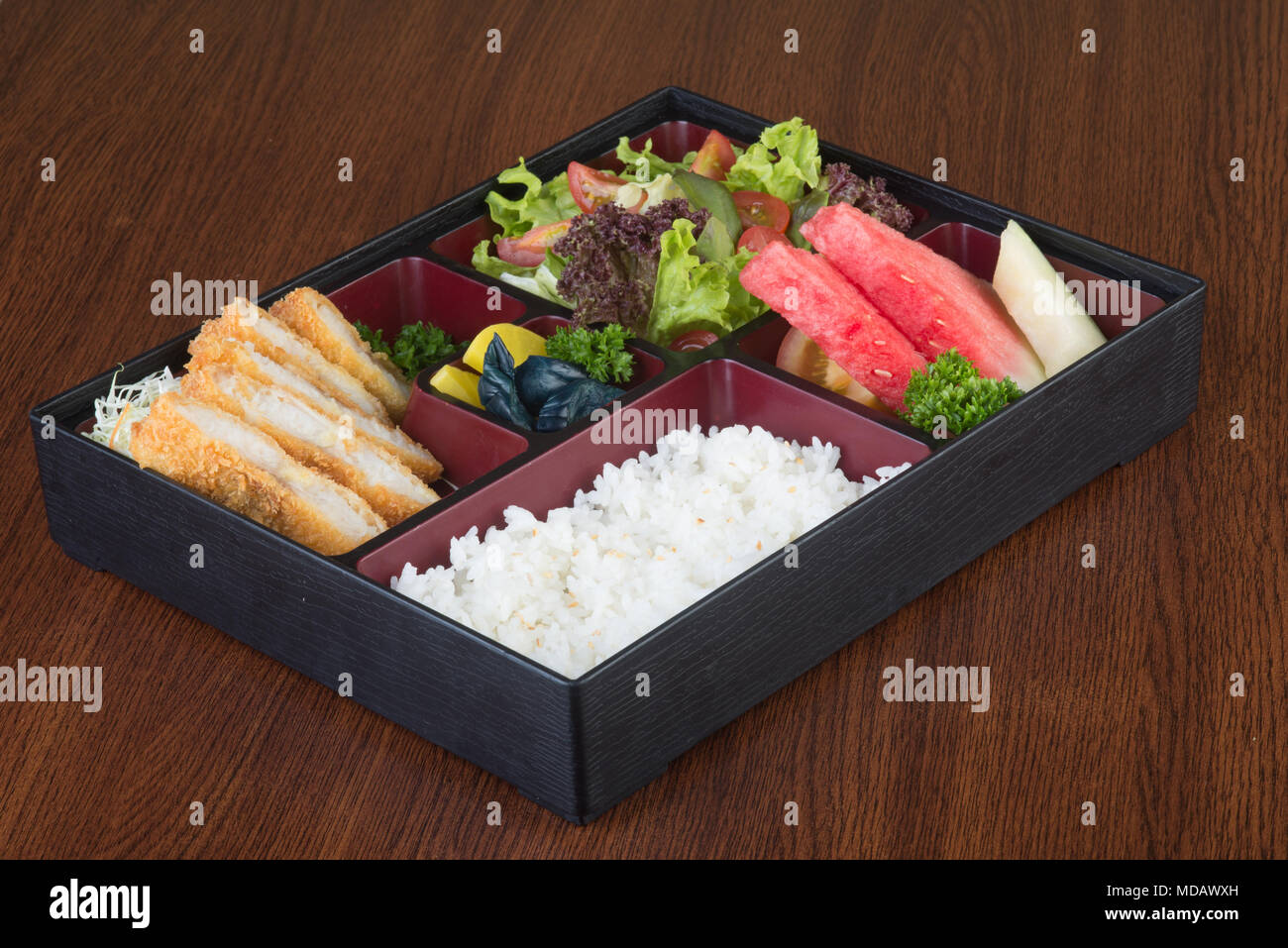 japanese cuisine. lunch box set on a background Stock Photo - Alamy