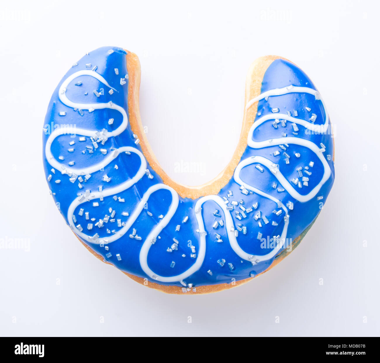 donut. moon shape donut on background Stock Photo - Alamy