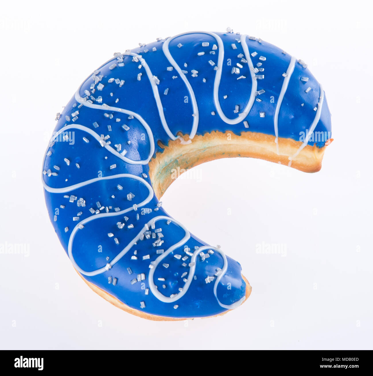 donut. moon shape donut on background Stock Photo - Alamy
