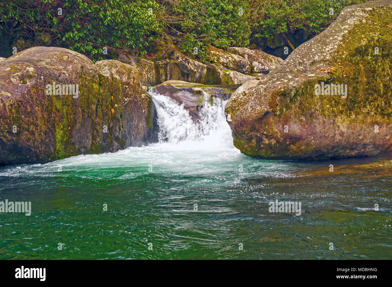 The Midnight Pool on Big Creek in the Smoky Mountains Stock Photo - Alamy