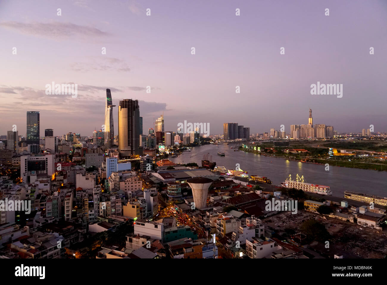 The Elisa floating Restaurant on the Saigon River boats, Ho Chi Minh ...