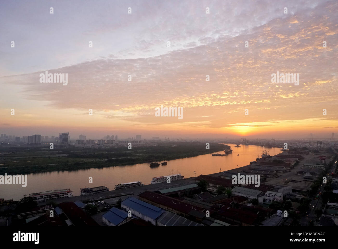 Saigon River boats, Ho Chi Minh City (Saigon) Vietnam Stock Photo - Alamy