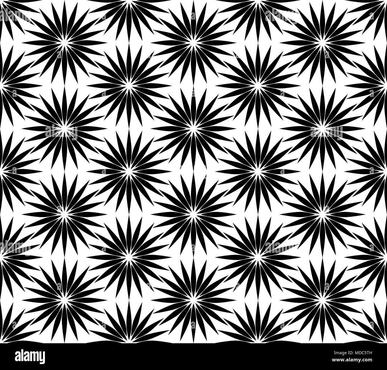 Flowers Pattern Chamomile Seamless Vector Background Stock Vector