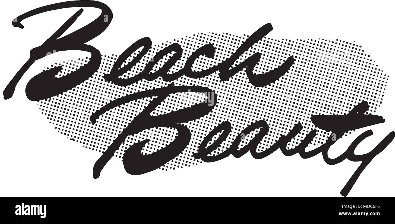 Beach women vintage Stock Vector Images - Alamy