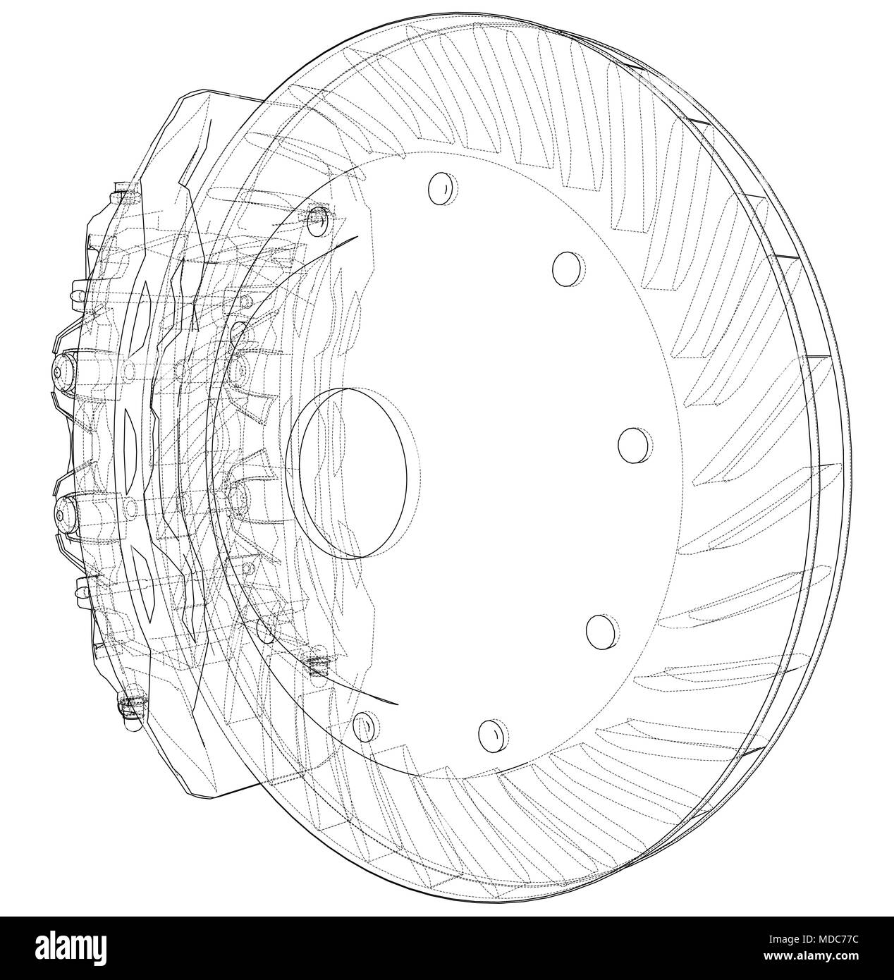 Car Brake Disc outline Stock Vector Image & Art - Alamy