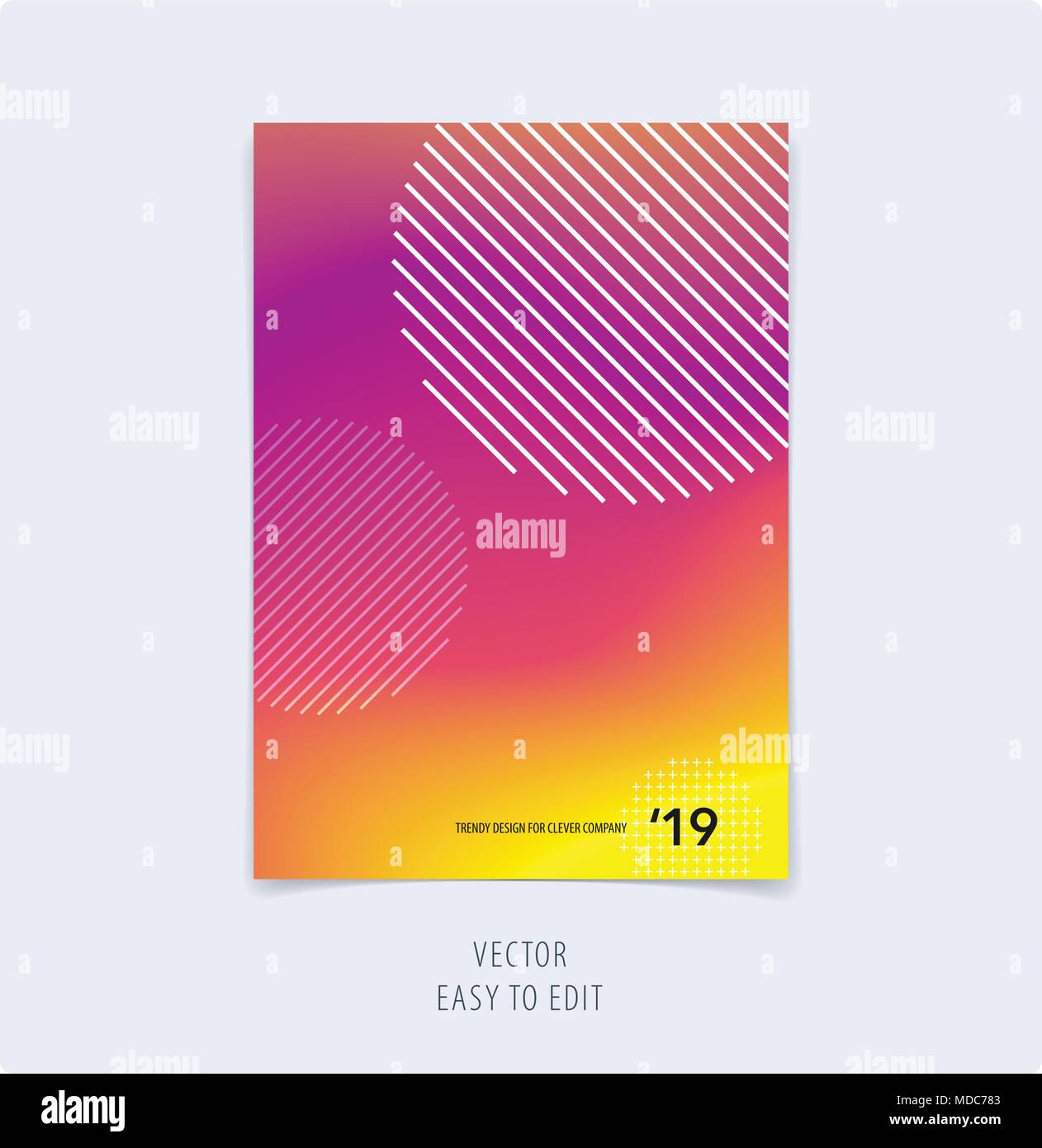 Abstract colourful graphic design of brochure in fluid liquid style ...