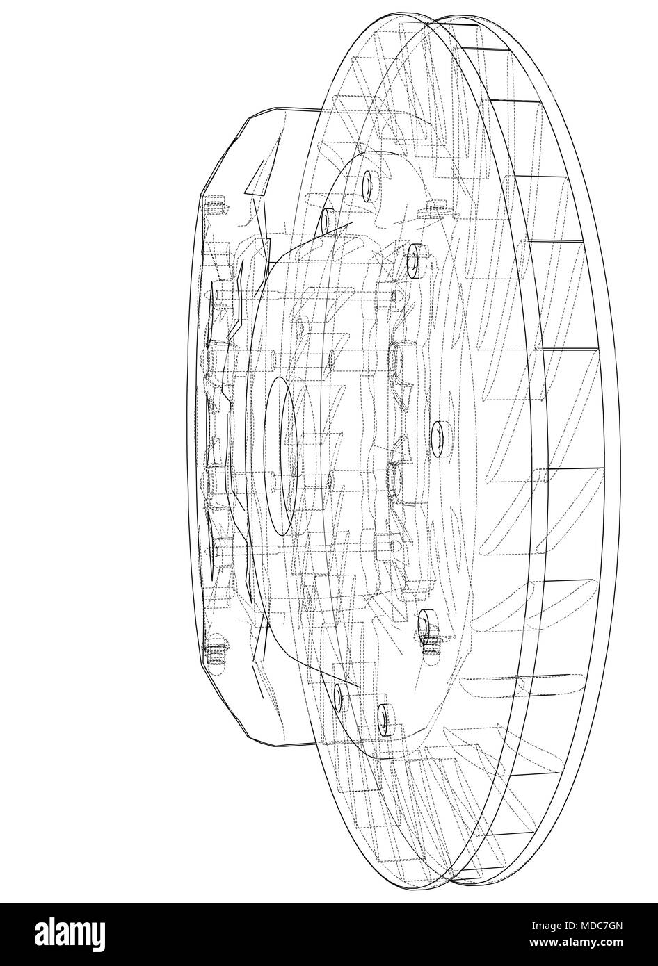 Car brake disc outline Black and White Stock Photos & Images - Alamy