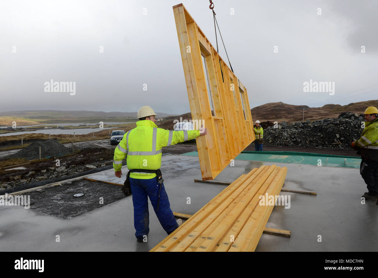Wooden House build construction Stock Photo - Alamy