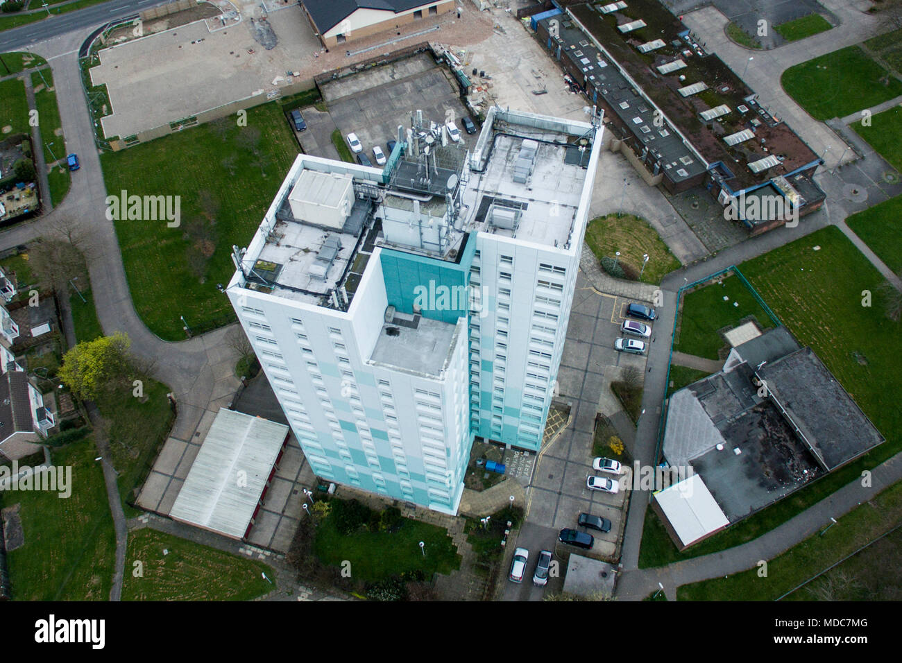 Modern social housing cladding hi-res stock photography and images - Alamy